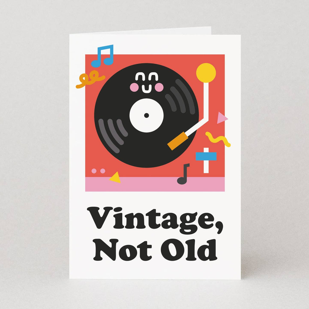 Studio Boketto Vinyl Record Player Birthday Card - Mrs Best Paper Co.