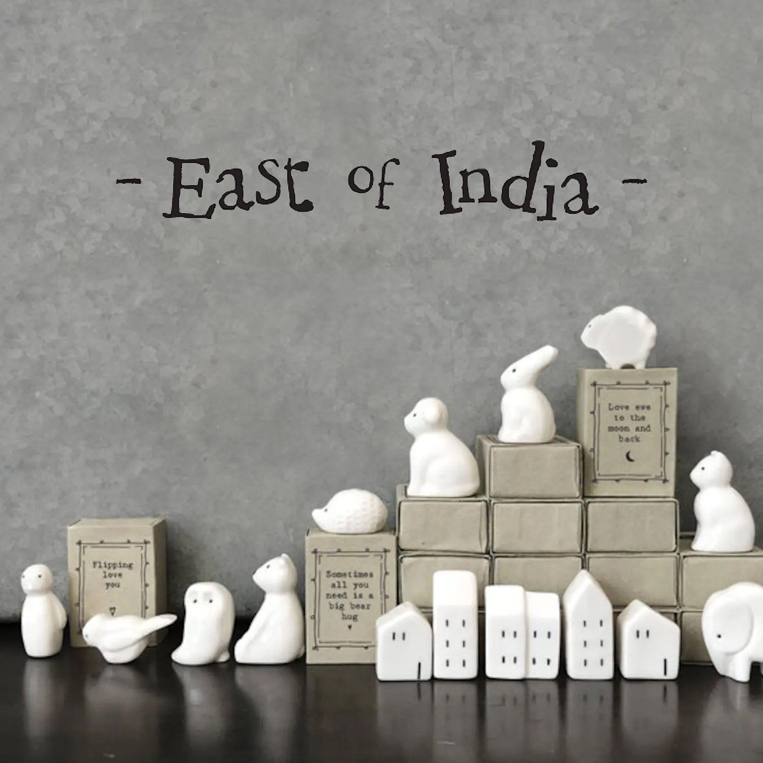 East of India Merry Christmas Trees Drawstring Gift Bag - Mrs Best ...